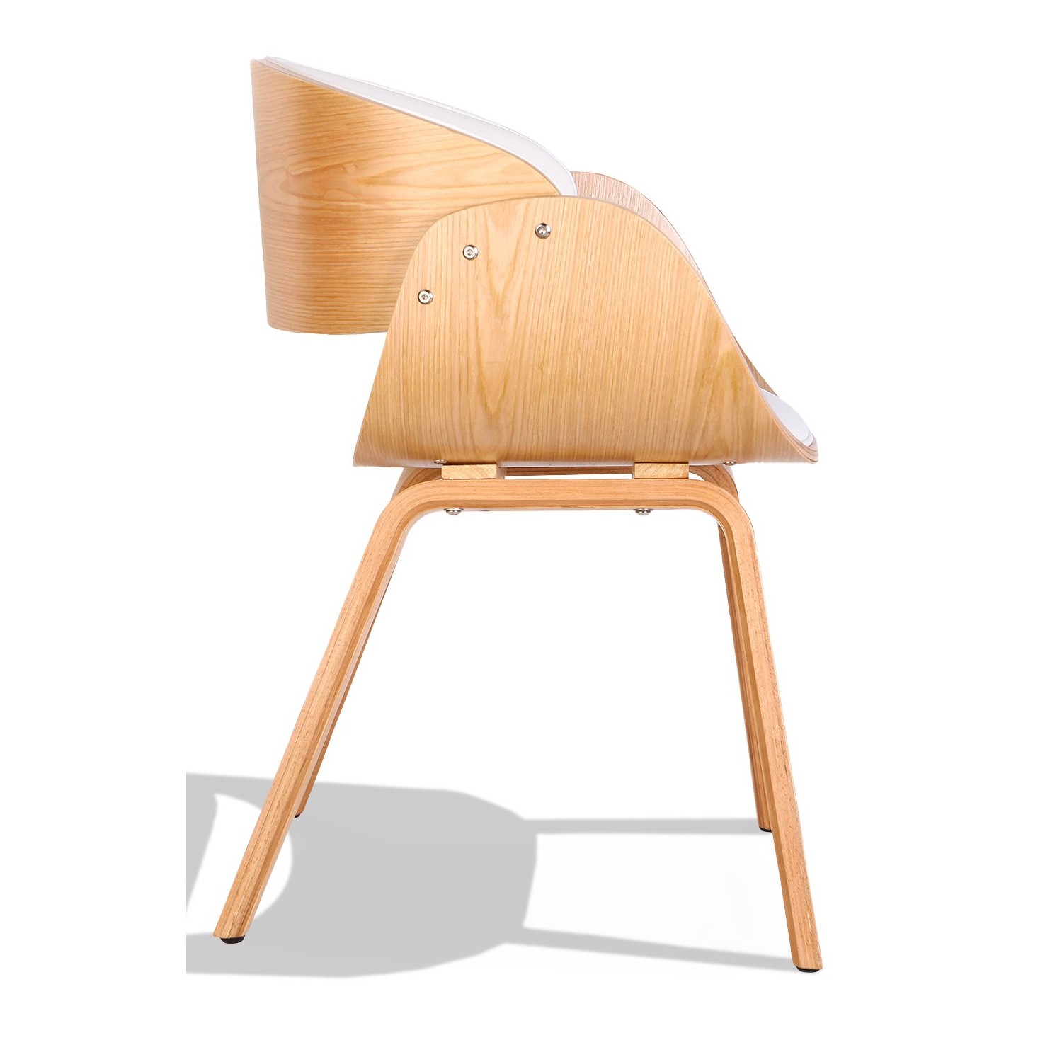 Nordic Burrow S chair in leatherette - Maple wood - Mueble Design