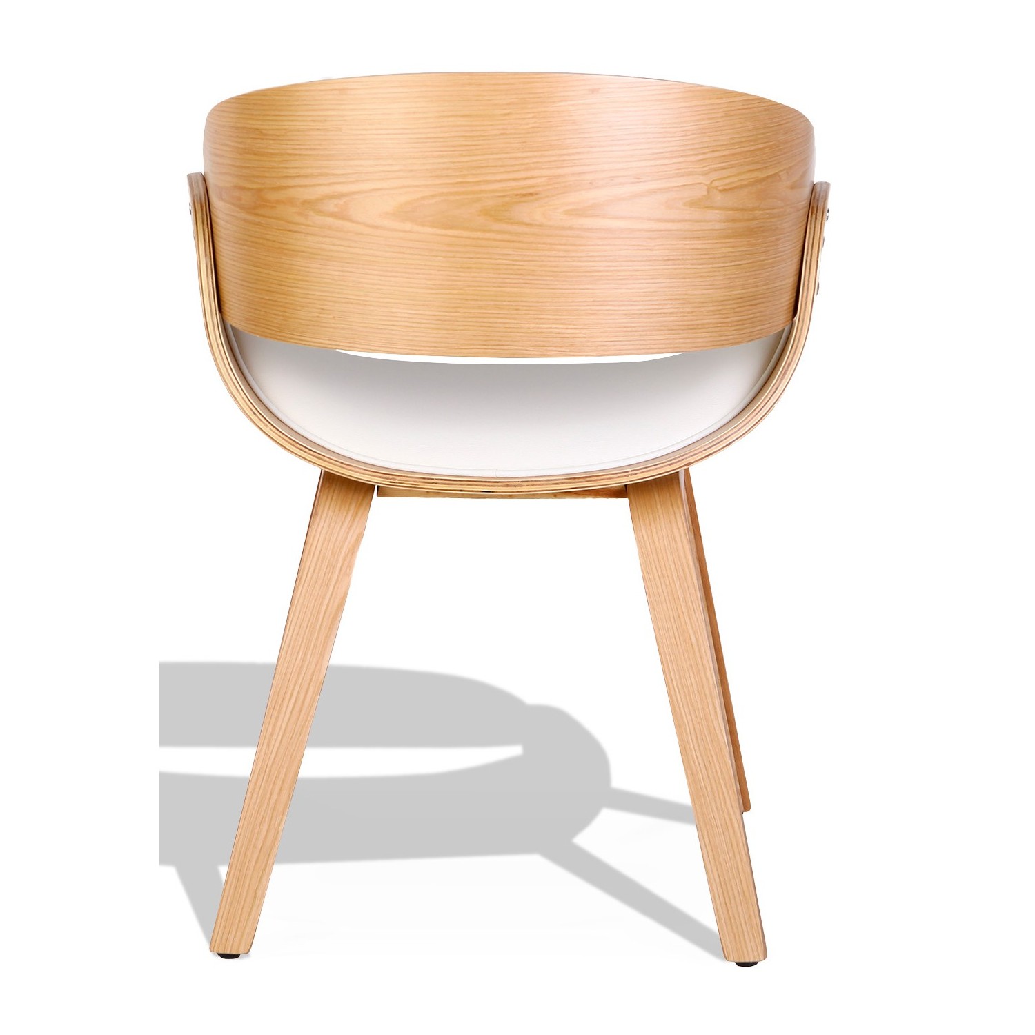 Nordic Burrow S chair in leatherette - Maple wood - Mueble Design