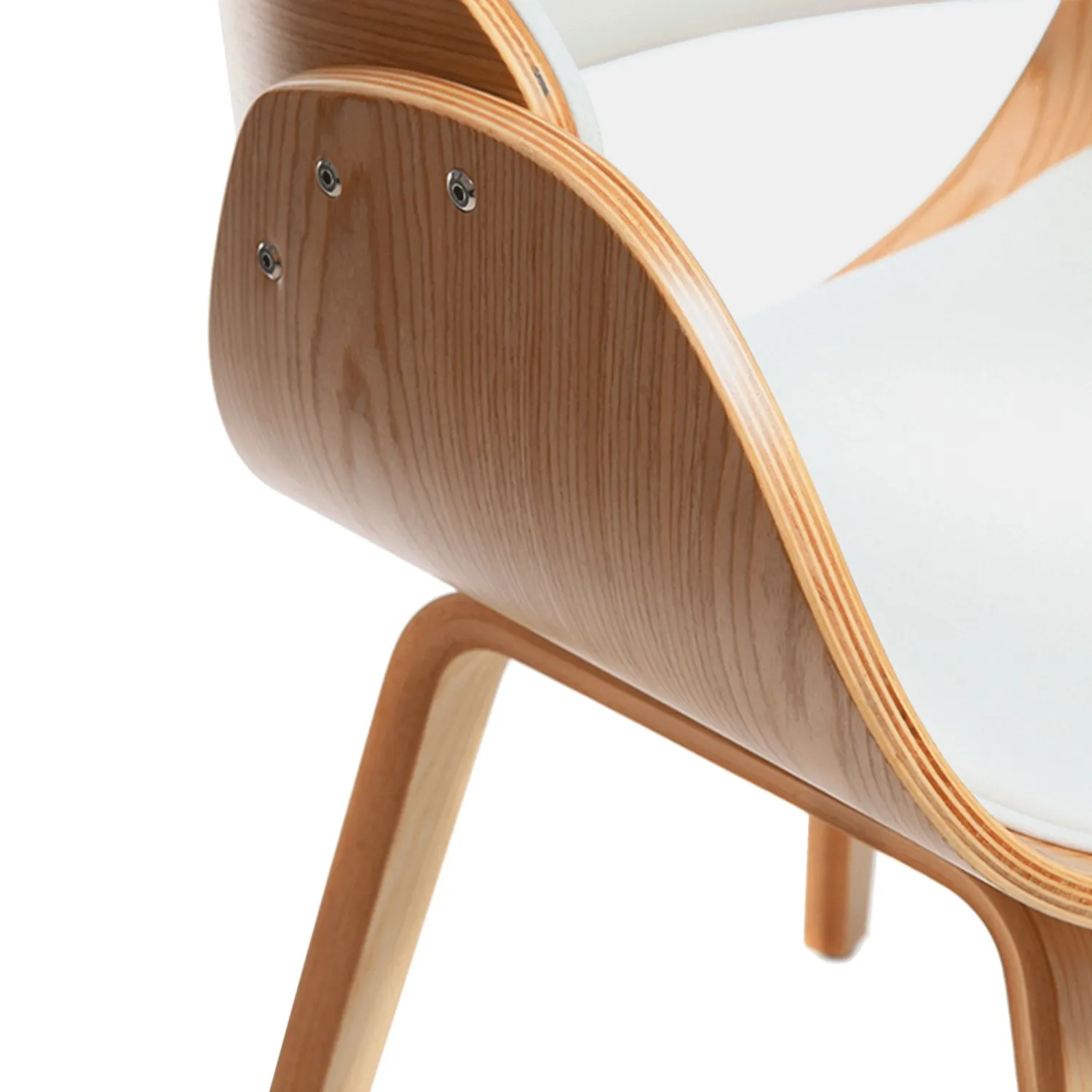 Nordic Burrow S chair in leatherette - Maple wood - Mueble Design
