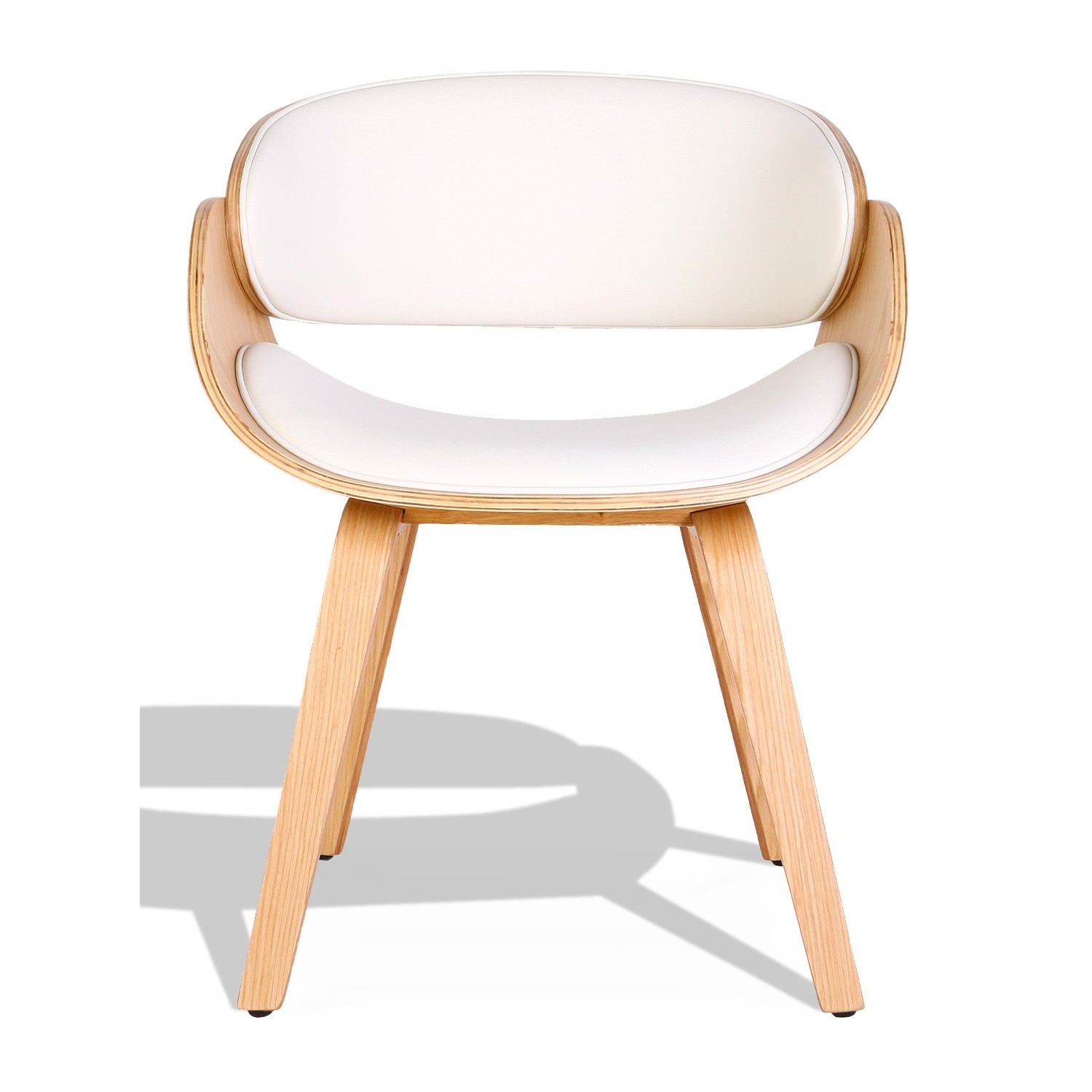 Nordic Burrow S chair in leatherette - Maple wood - Mueble Design